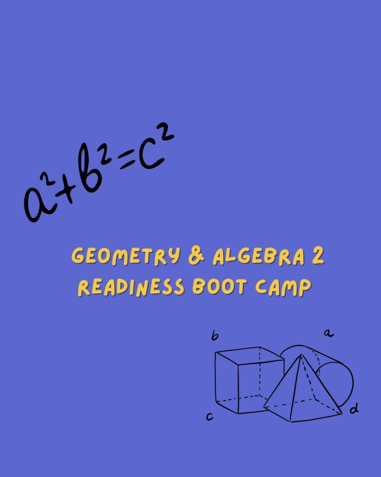 Geometry & Algebra 2 Readiness Boot Camp with Emily Nardozzi ...