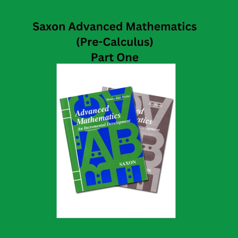 Saxon Advanced Mathematics: Pre-Calculus, Part One with Jean Hoeft ...