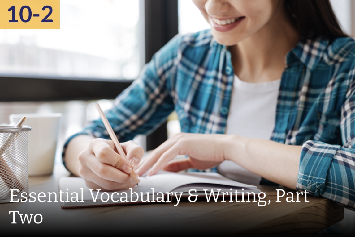 Vocabulary and Writing, Part Two (HS 10-2) Mondays at 1:00 PM ET ...